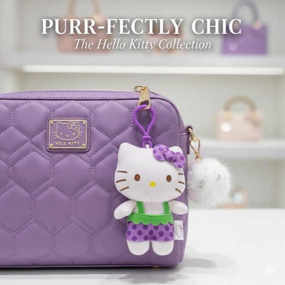 Hello Kitty | Accessories | Hello Kitty Grape Plush Keychain | Poshmark